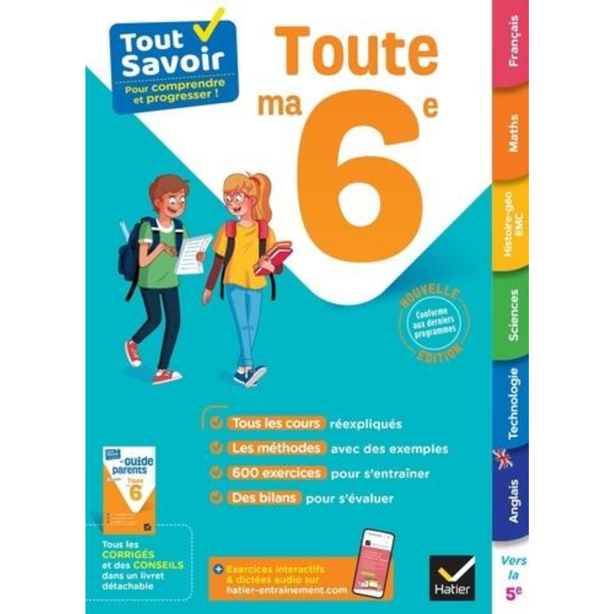 TOUTE MA 6E. AVEC LE GUIDE PARENTS DETACHABLE, Champetier Marjorie pas ...