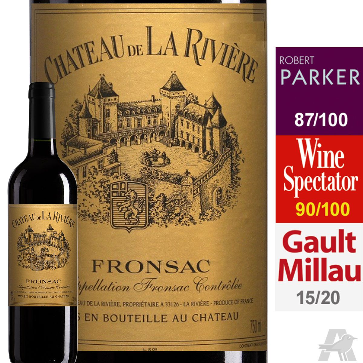 Château de la Rivière Fronsac Rouge 2009 pas cher - Auchan.fr