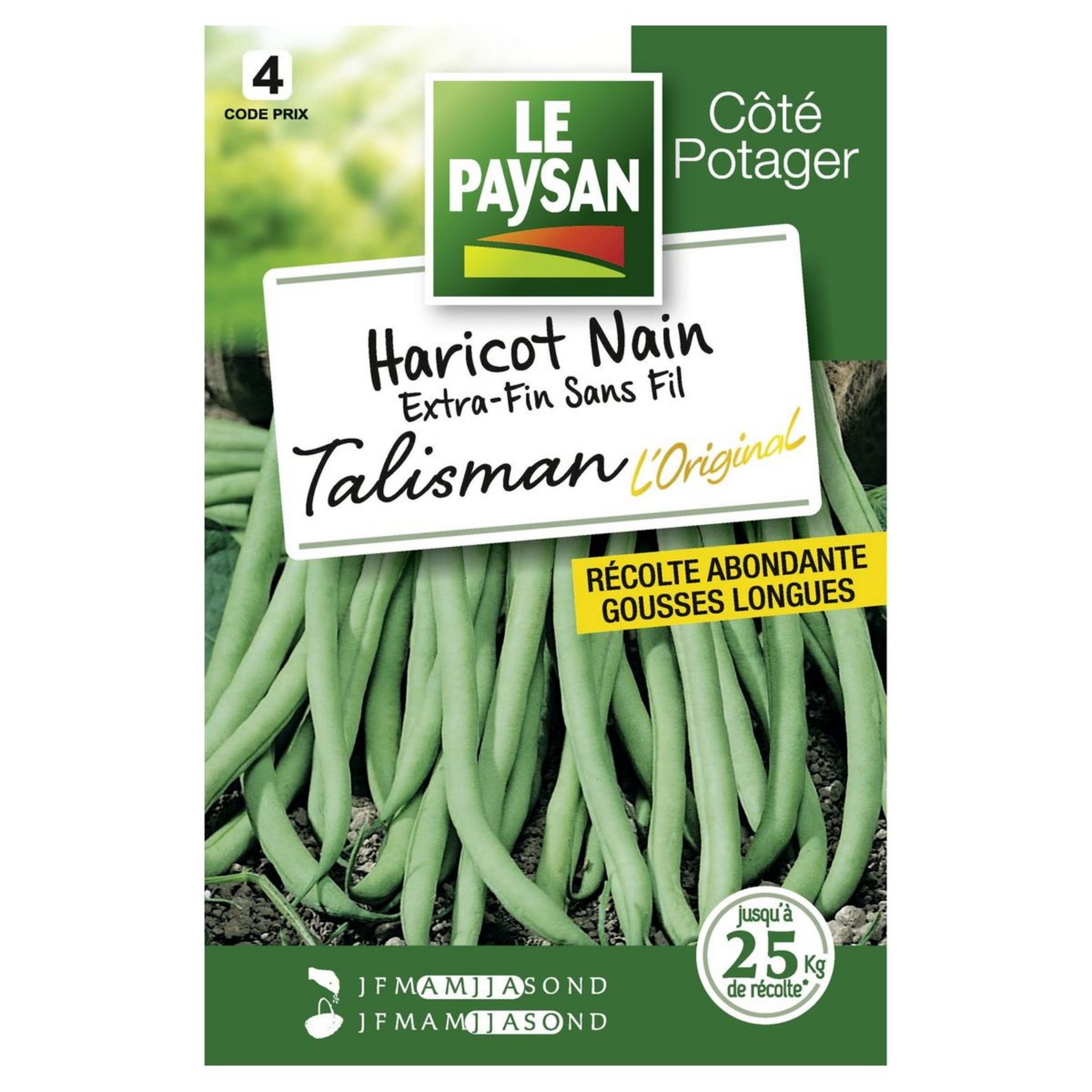 LE PAYSAN Semence potagère haricot talisman x1 1 pièce pas cher - Auchan.fr