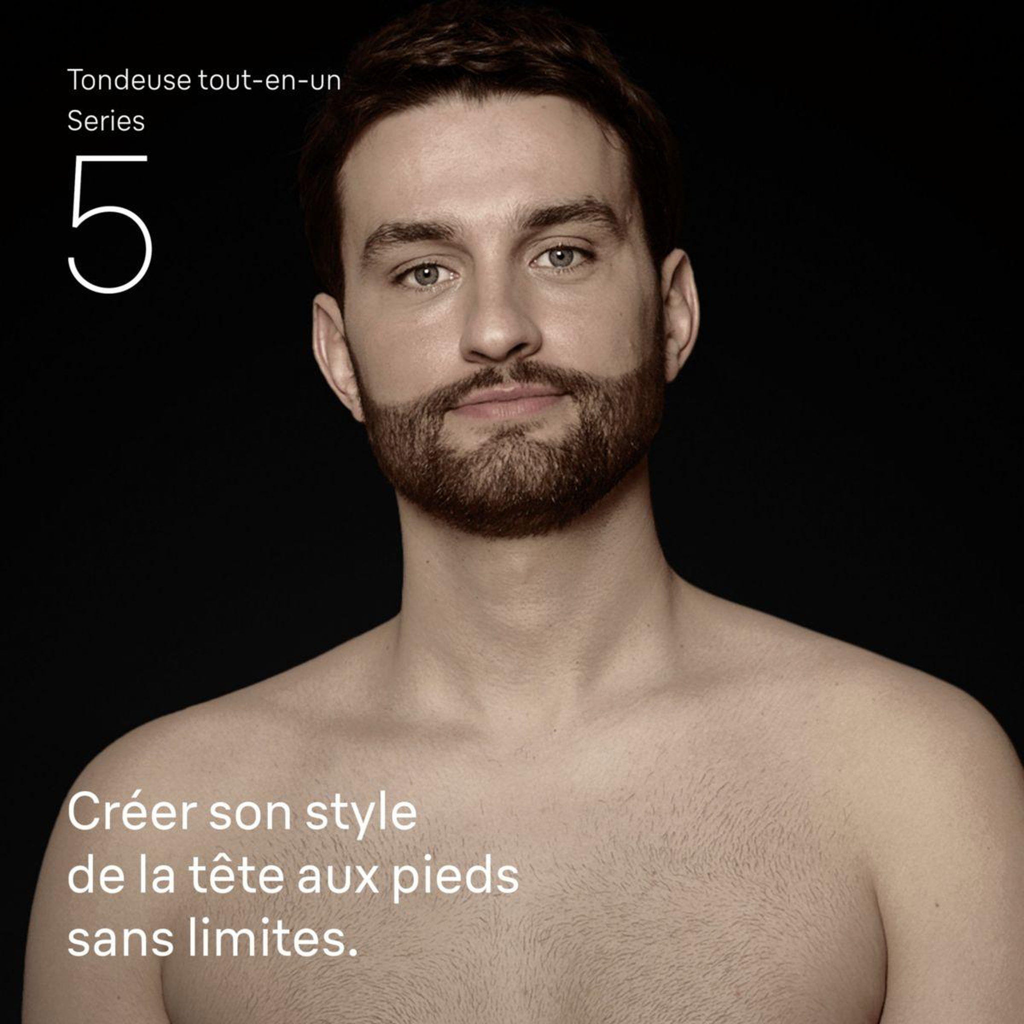 BRAUN Tondeuse multi usages AIO5560, 14 hauteurs de coupe, précision 0 ...