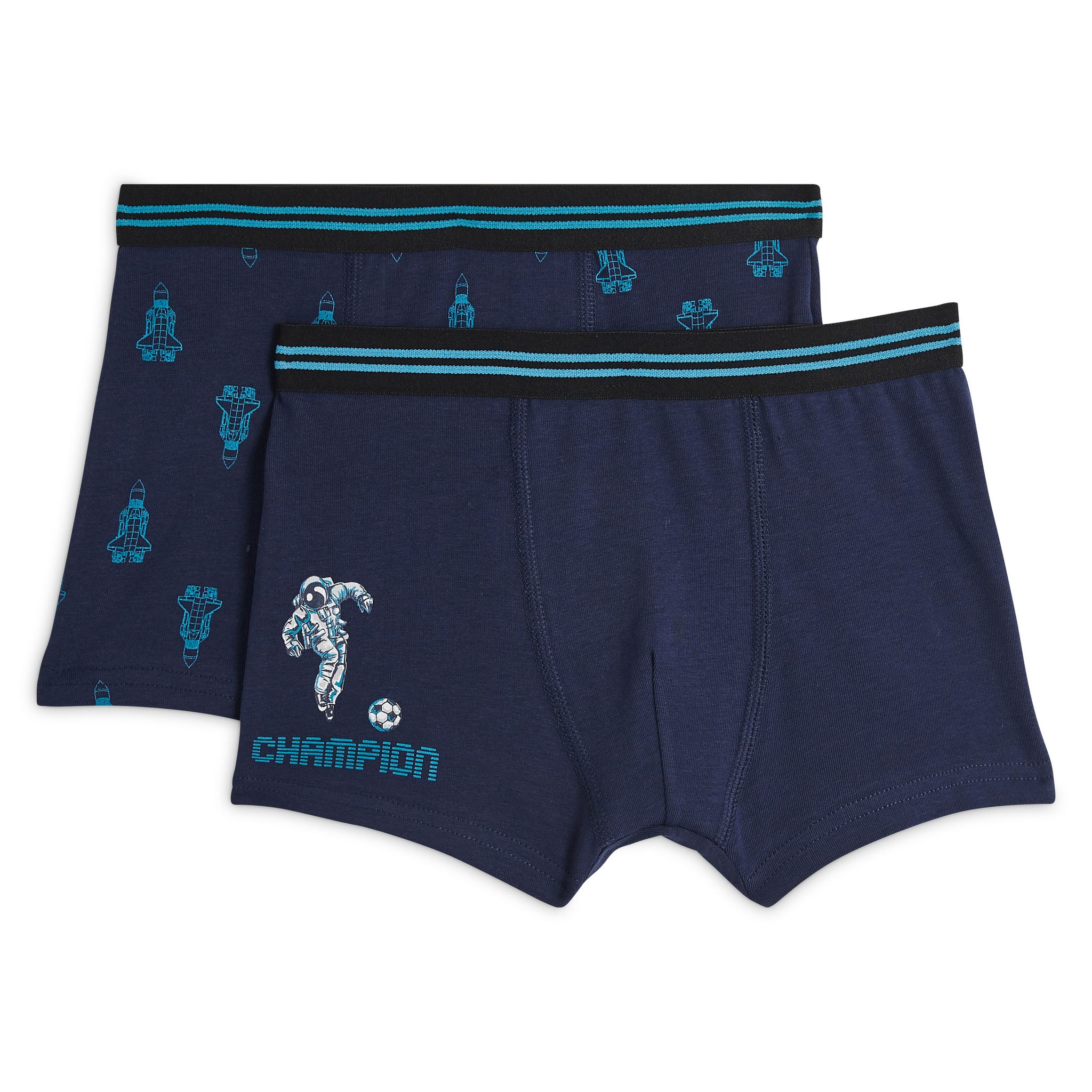 INEXTENSO Lot de 2 boxers astronaute garçon pas cher - Auchan.fr