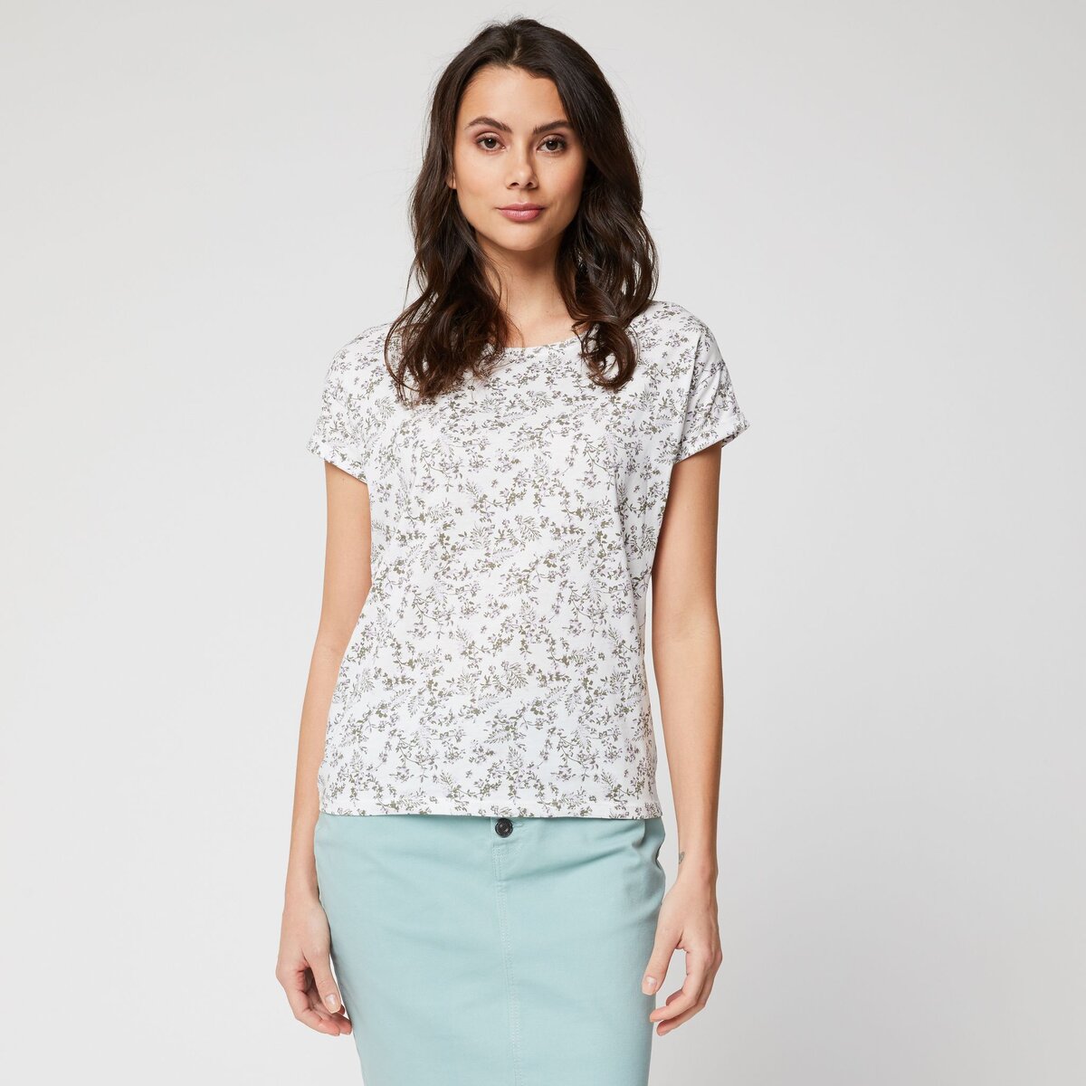 INEXTENSO T-shirt écru femme pas cher - Auchan.fr