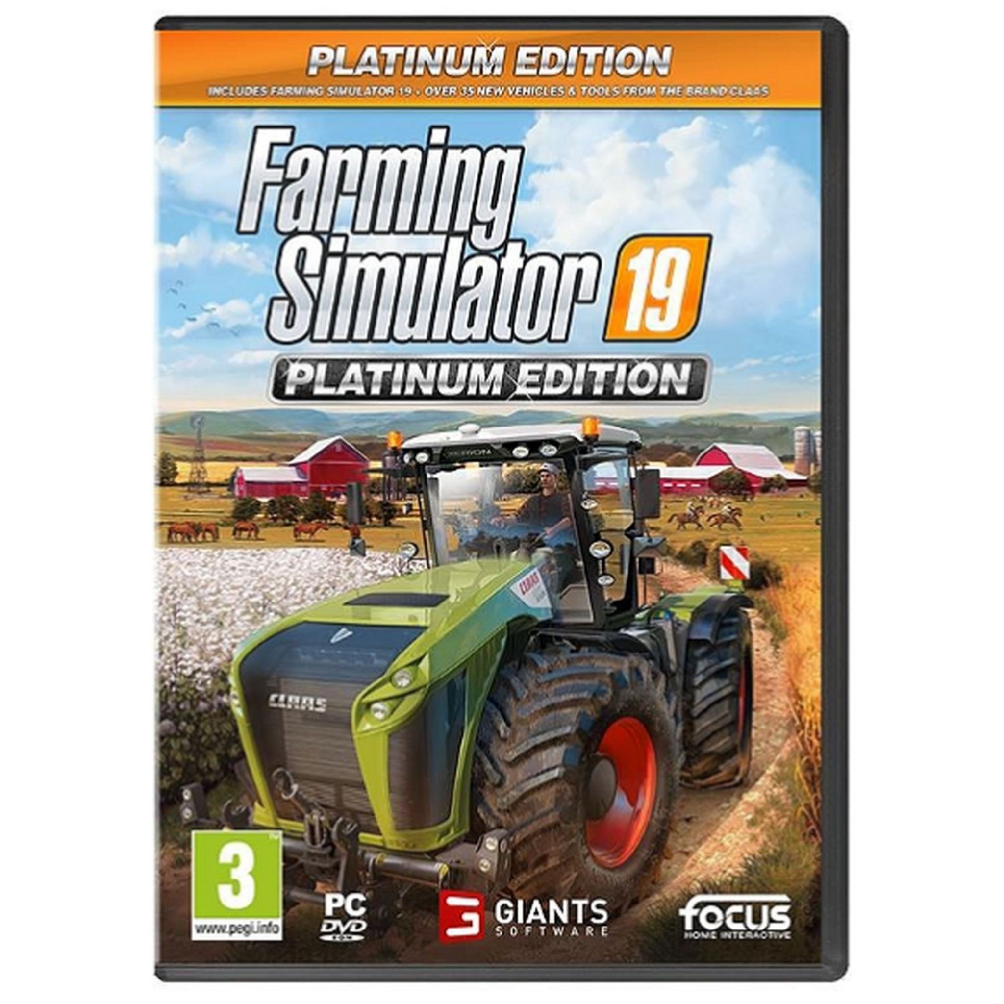 FOCUS Farming Simulator 19 Édition Platinum PC pas cher - Auchan.fr