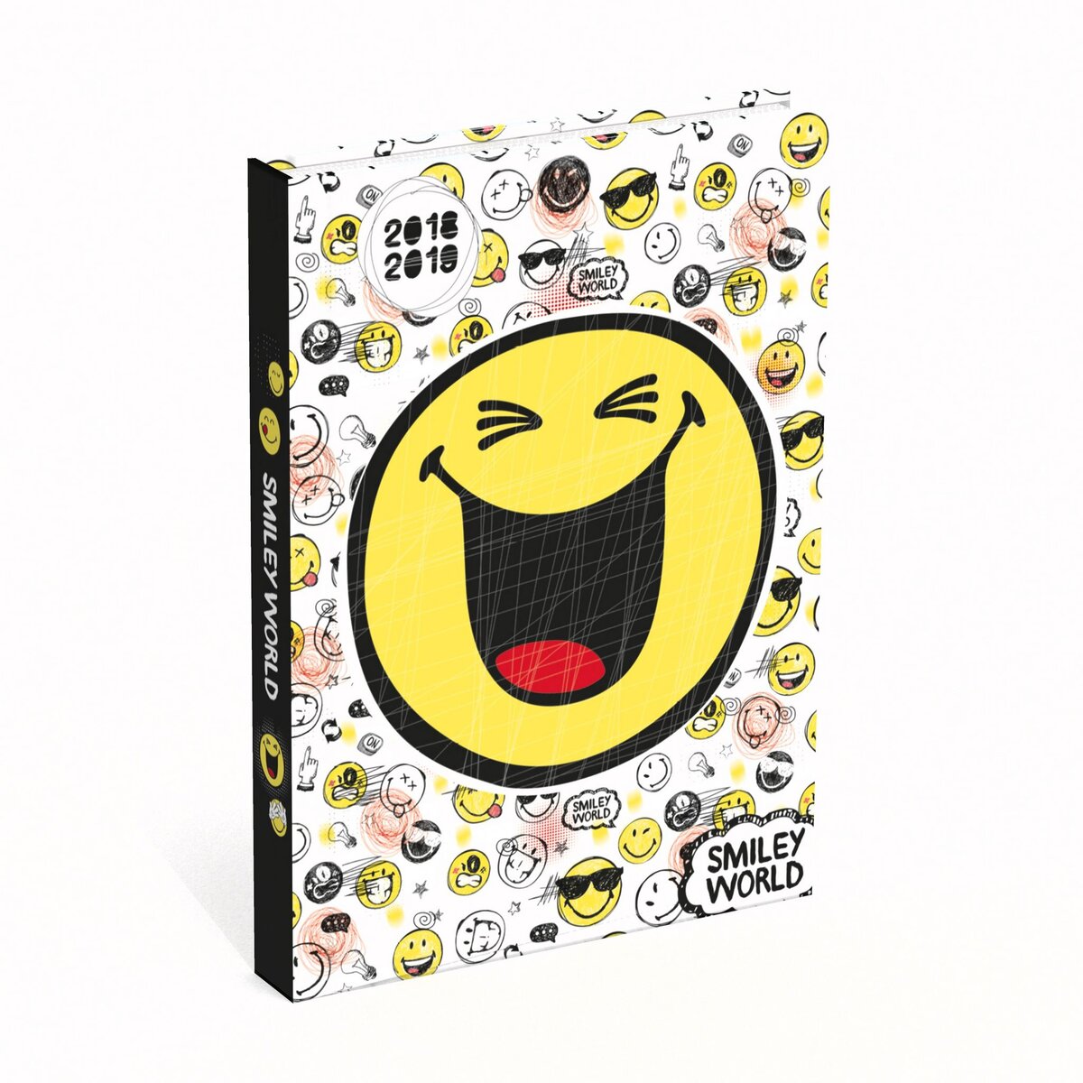 Agenda scolaire couverture souple 12x17cm Smiley Doodle 2018-2019 pas ...