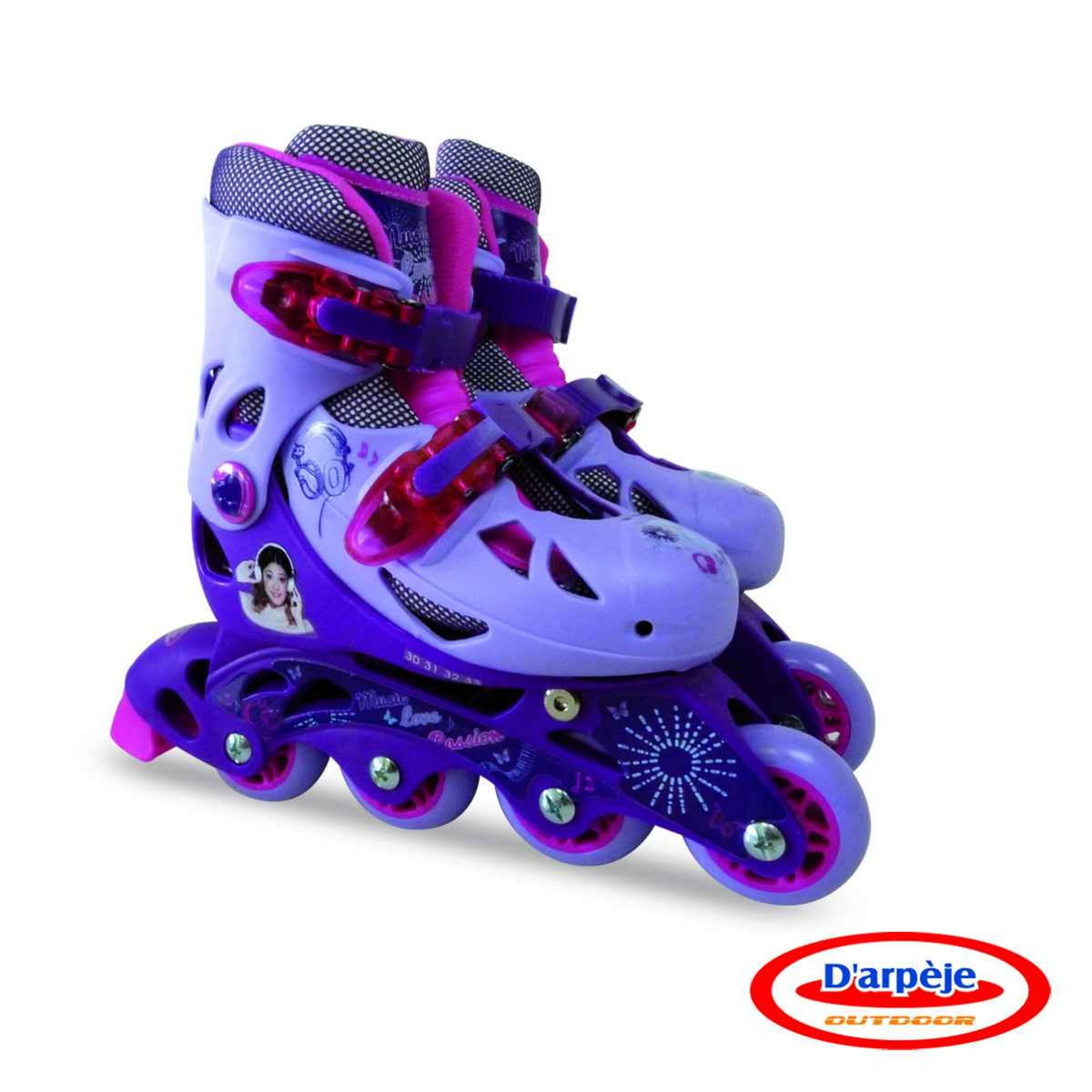 DARPEJE Rollers en ligne Violetta pas cher - Auchan.fr