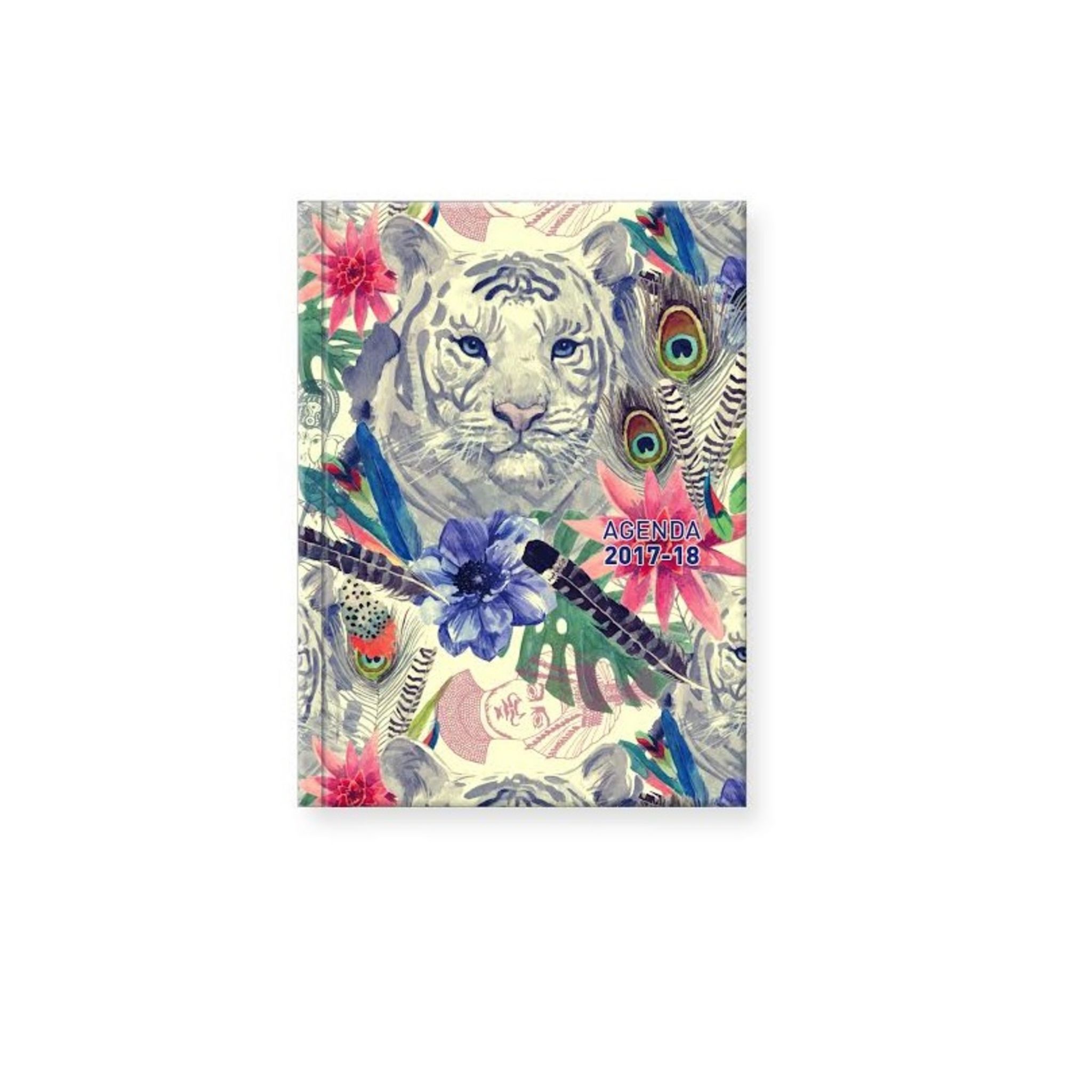 Agenda tigre blanc 12x17cm pas cher - Auchan.fr