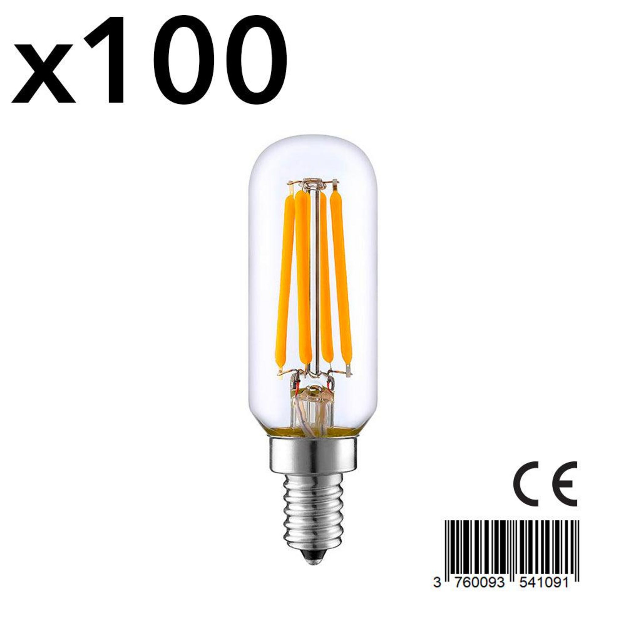 IN THE LOOP Lot de 100 ampoules filaments LED PLUTON Transparent Verre ...