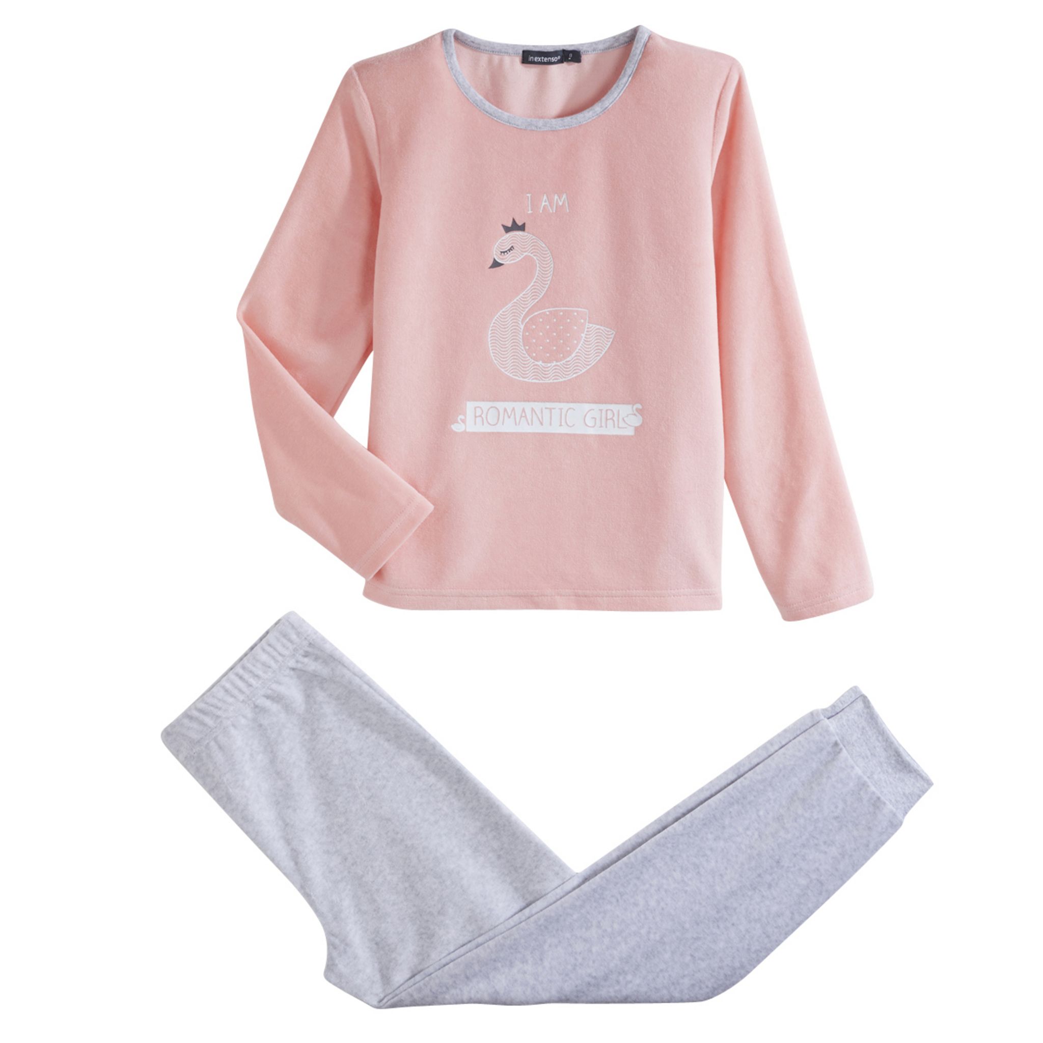 INEXTENSO Pyjama velours fille pas cher - Auchan.fr