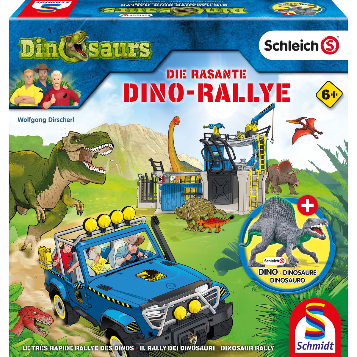 Schmidt Jeu Dino Rallye - La course aux dinosaures + Figurine ...