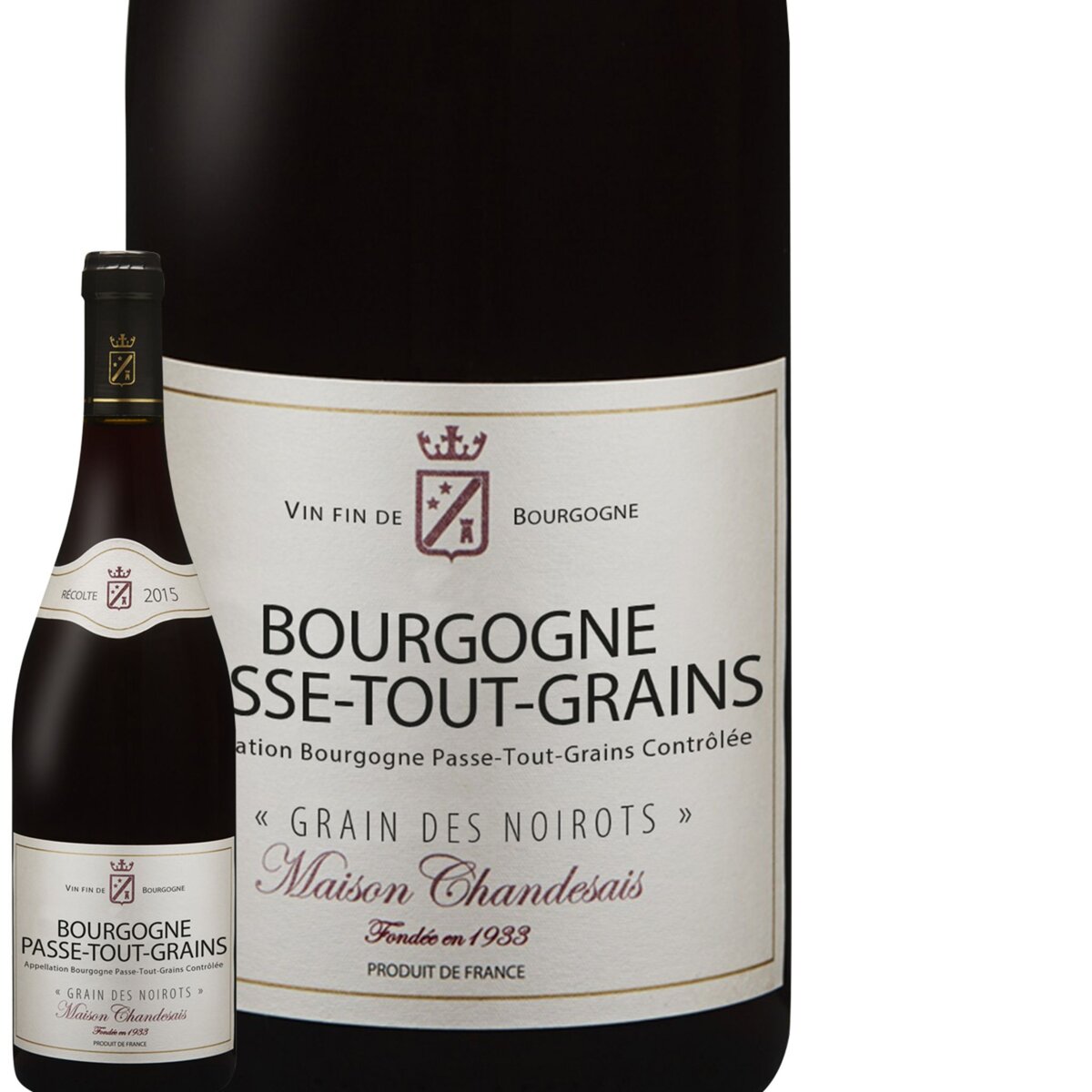 Passe-Tout-Grains Grain Des Noirots AOP Bourgogne Rouge 2015 pas cher ...