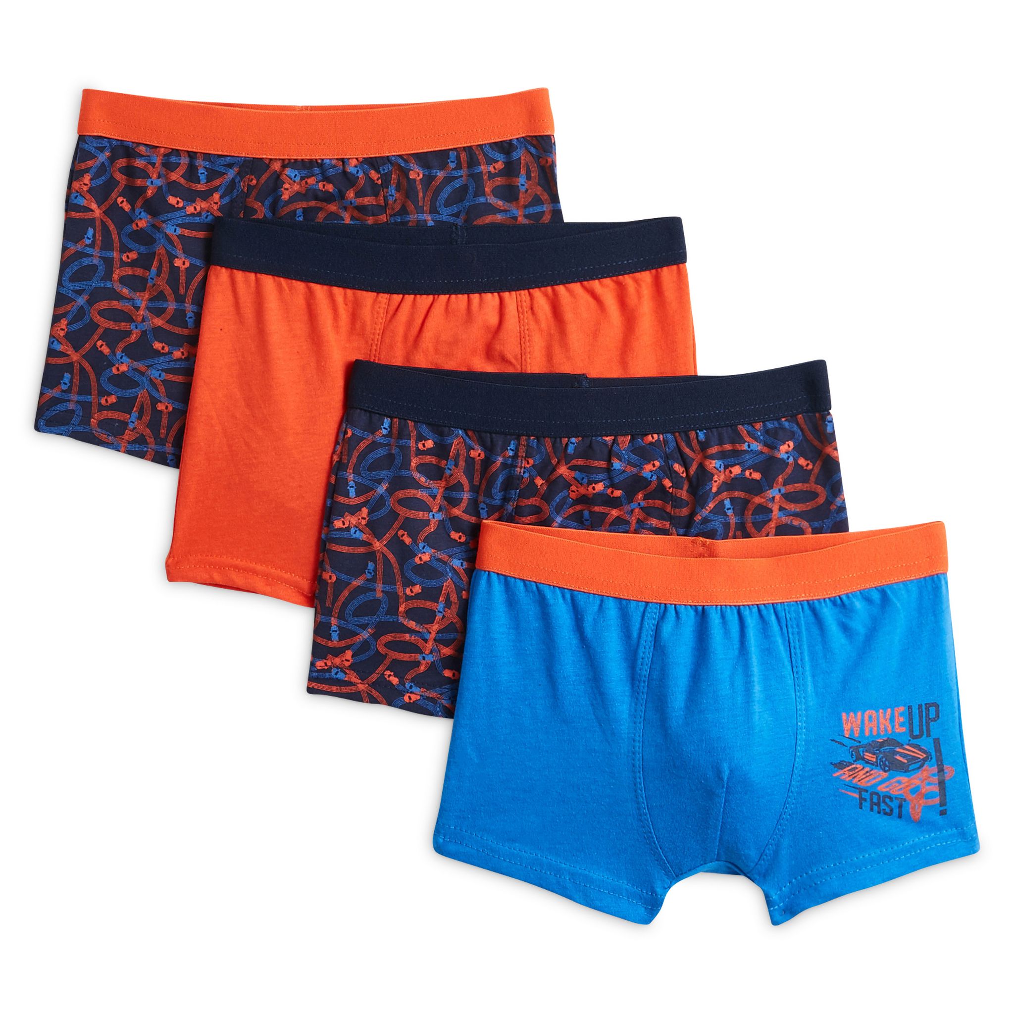 INEXTENSO Lot de 4 boxers voitures garçon pas cher - Auchan.fr