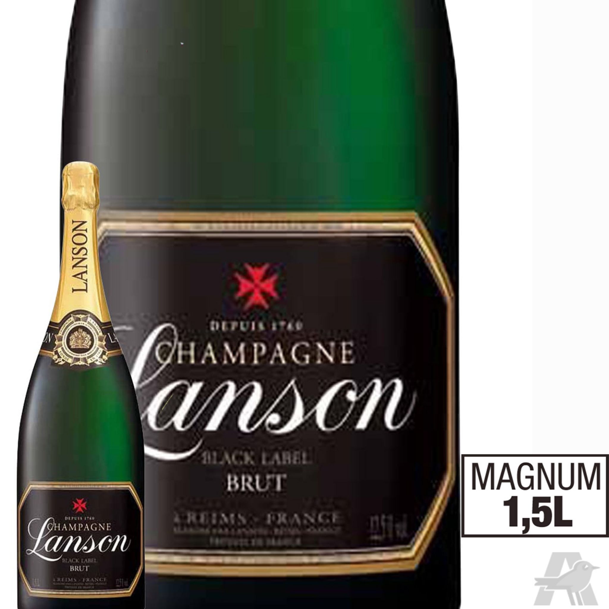 Lanson Magnum Champagne Lanson Black Label Brut pas cher - Auchan.fr