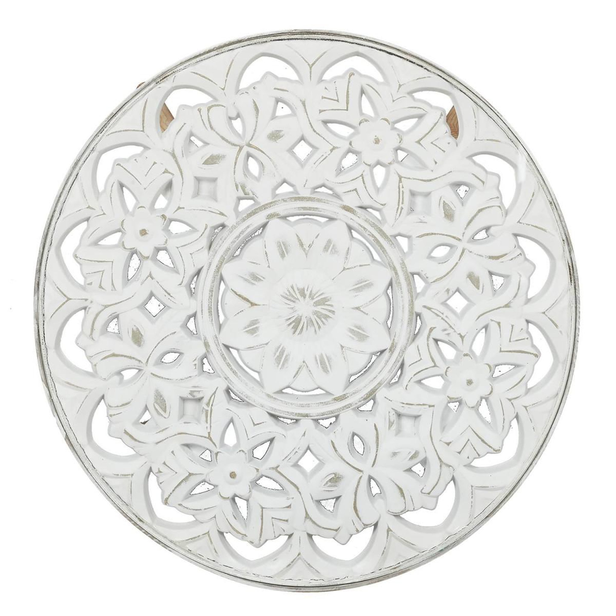 The Home Deco Factory Table d'Appoint Design Arabesque 50cm Blanc pas ...