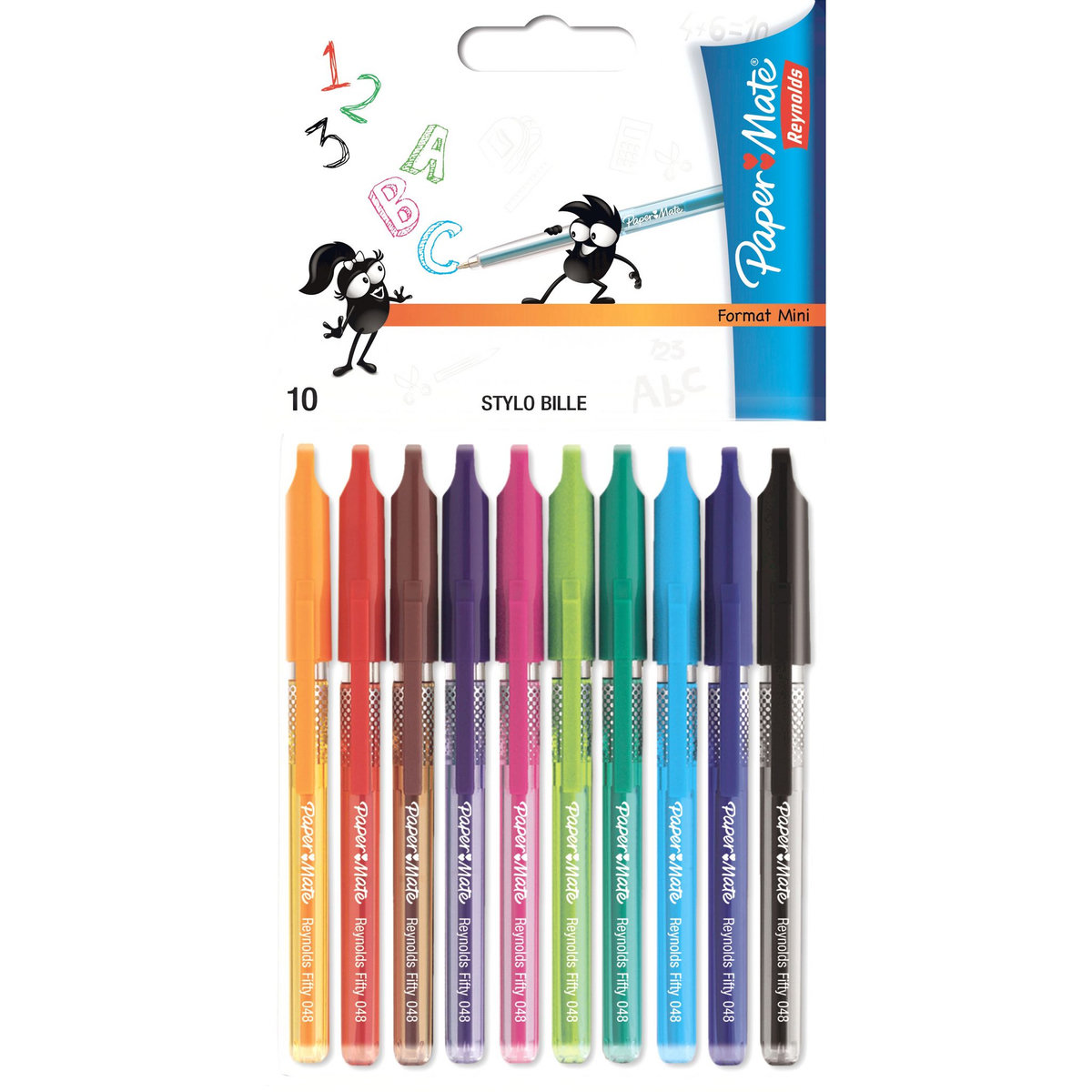 REYNOLDS Lot de 10 mini stylos bille - assortiment fantaisie pas cher ...