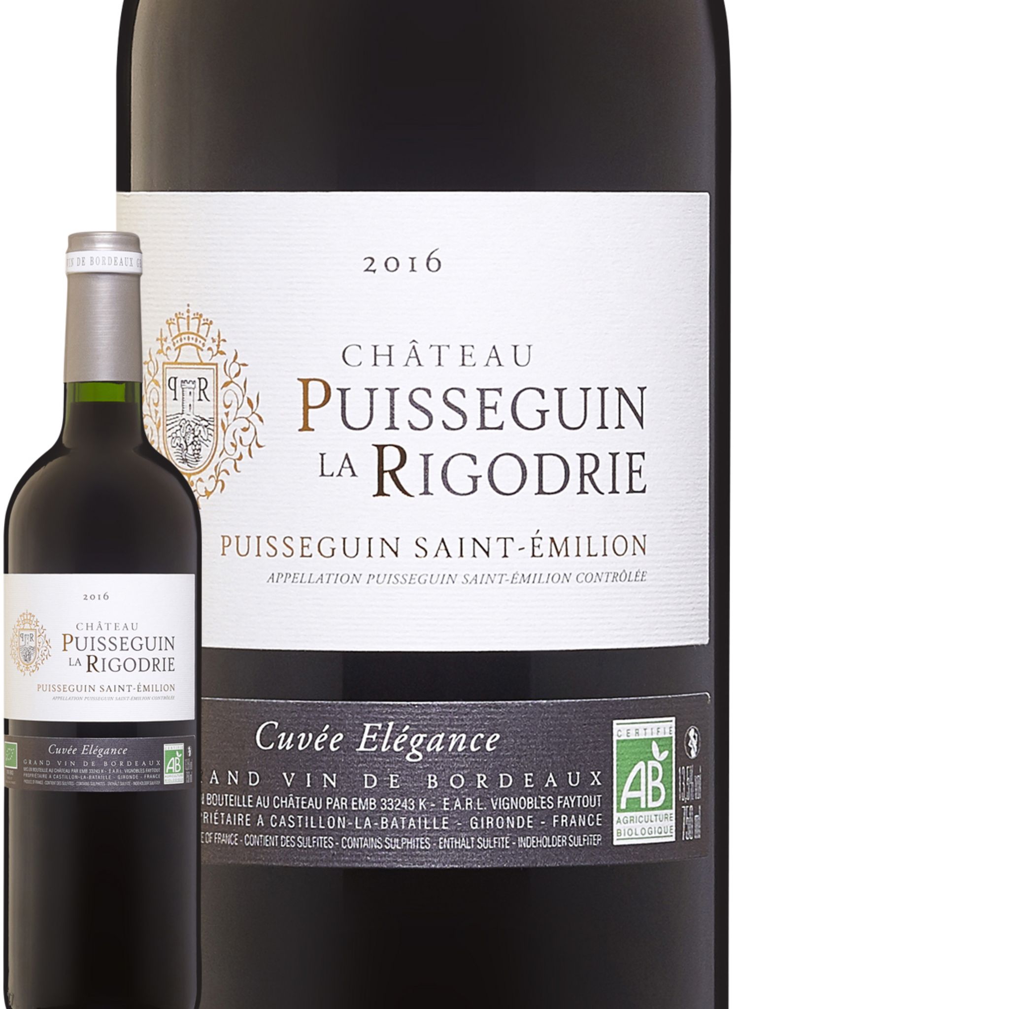 Château Puisseguin la Rigodrie Puisseguin Saint Émilion Bio Rouge 2016 ...