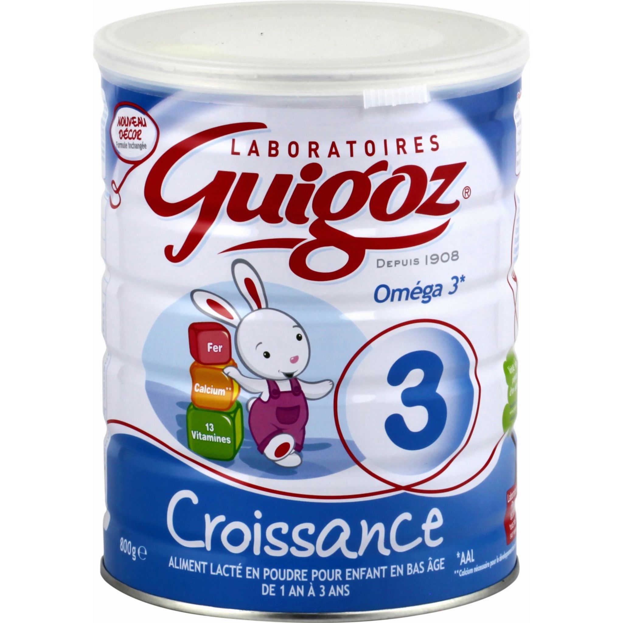 GUIGOZ Lait de croissance 3ème âge - Dès 12 mois Standard Boîte Poudre ...