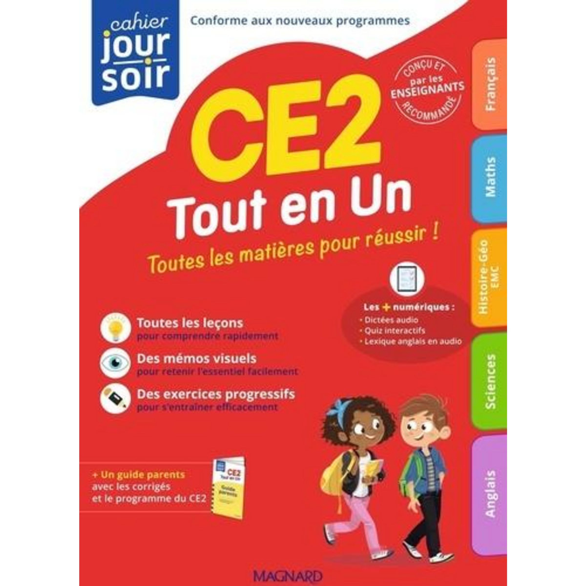 CAHIER DU JOUR/CAHIER DU SOIR CE2 TOUT EN UN. + GUIDE PARENTS, EDITION ...