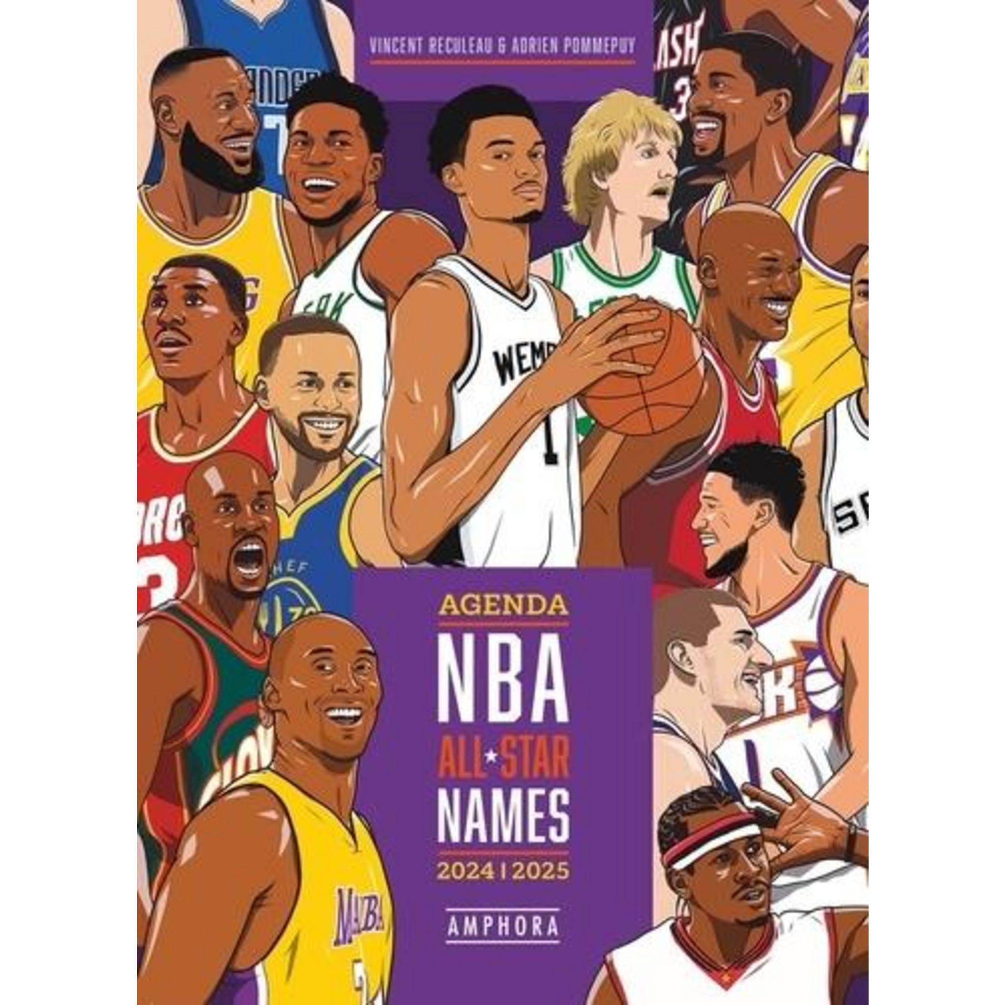 AGENDA NBA ALL STAR NAMES. EDITION 2024-2025, Pommepuy Adrien pas cher ...