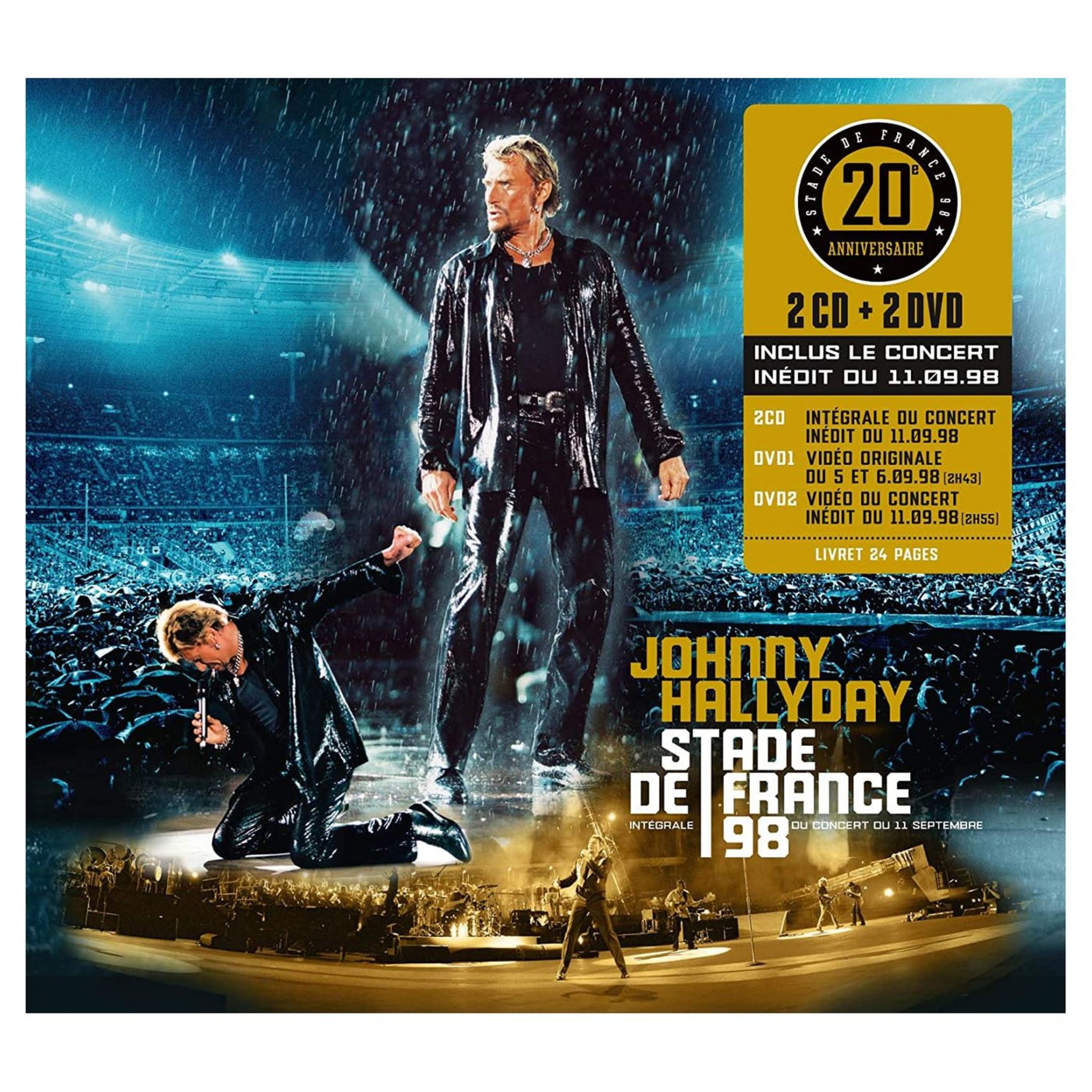 Johnny Hallyday - Stade de France 98 20ème anniversaire VINYLE pas cher ...