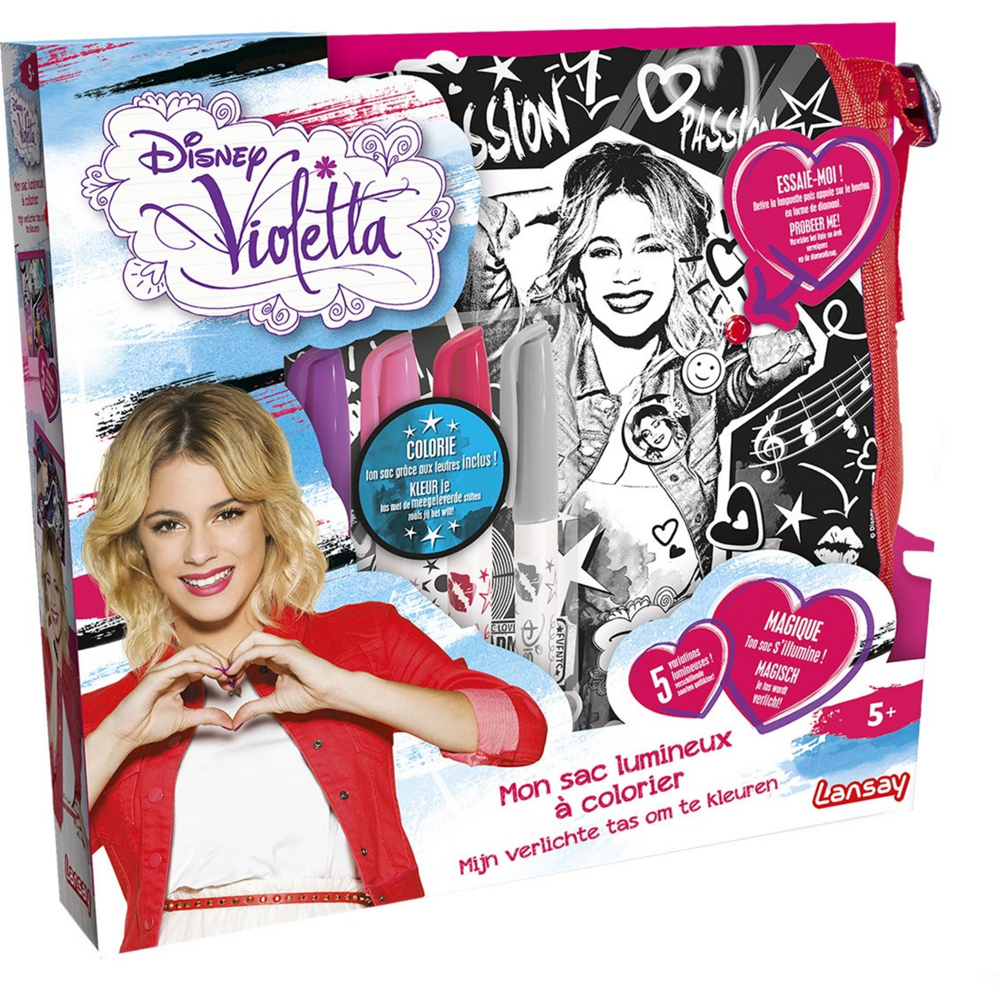 LANSAY Sac lumineux à colorier Violetta pas cher - Auchan.fr